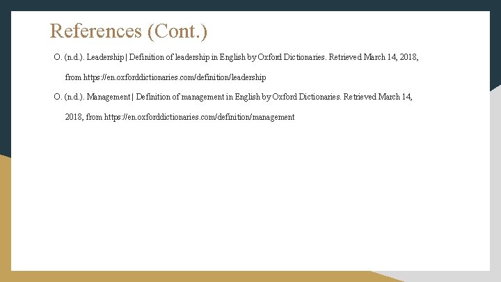 Leadership vs Management Oral Communication Sec 114 Group