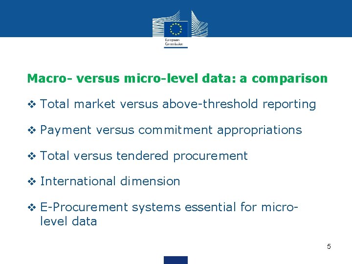 International public procurement project IPPI Data and quantification