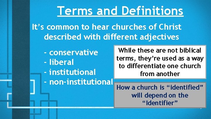 Churches of Christ Are They All The Same
