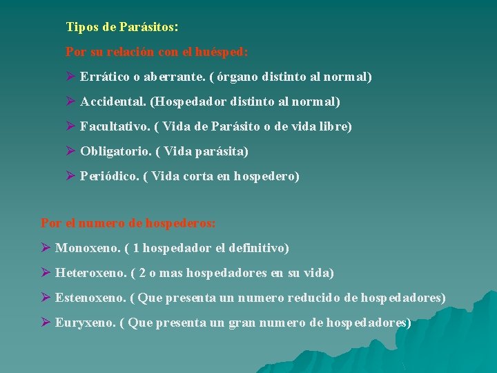 GENERALIDADES DE PARASITOLOGA Generalidades de Parasitologa Simbiosis Tipos