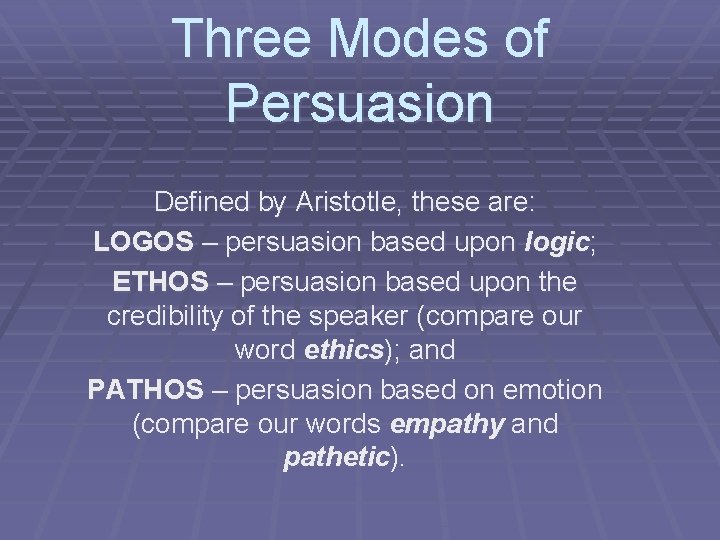 INTRODUCTION TO RHETORIC Rhetoric Defined 2500 years ago