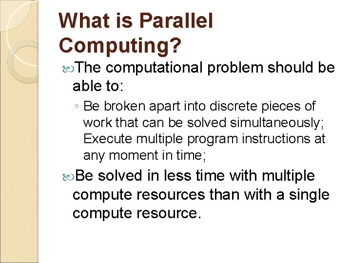 PARALLEL PROCESSING ASSESSMENT TEST EXAM 40 3 Questions