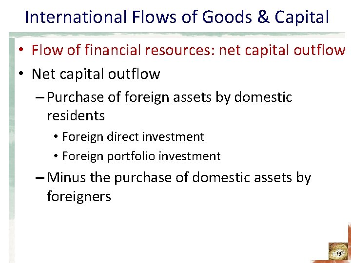 Chapter 31 OpenEconomy Macroeconomics Basic Concepts International Flows