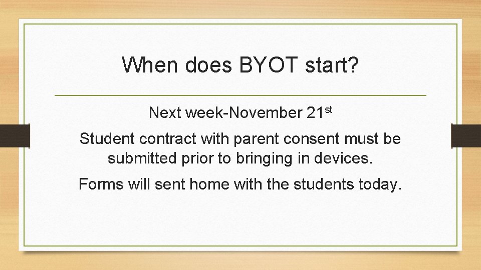 Bring Your Own Technology BYOT Leesburg Elementary Why