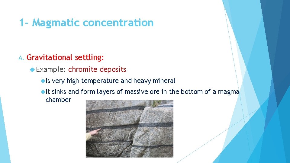 Origin of mineral deposits part 01 Origin of