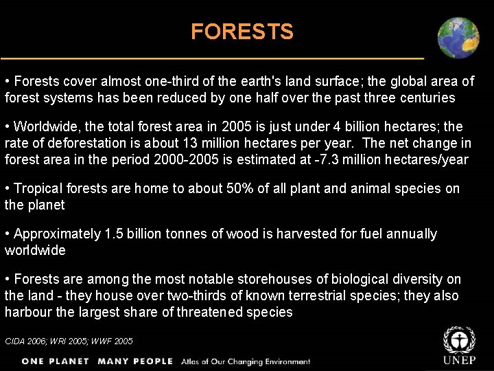 THEMATIC SLIDES FORESTS FORESTS Tai National Park Cte