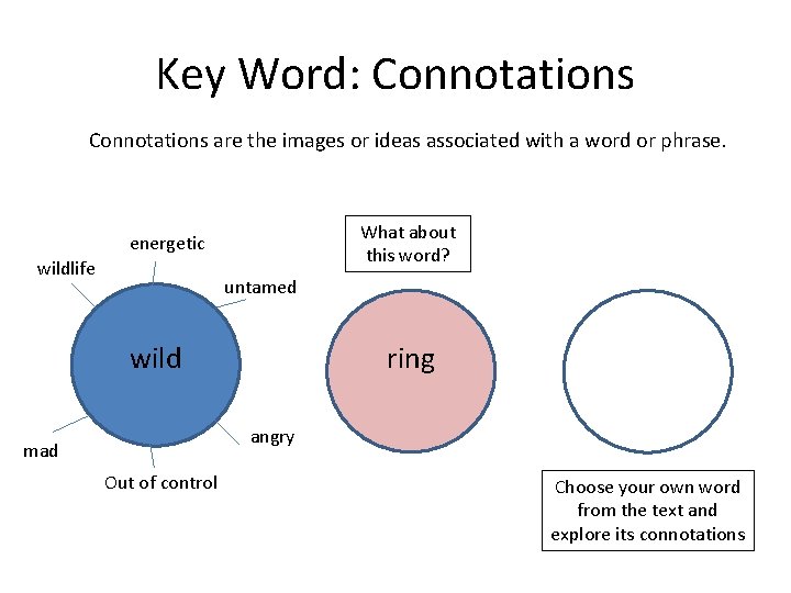 Exam Focus Question 2 Key Words verbs adjectives