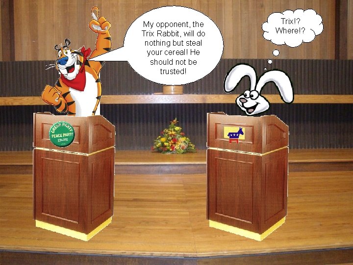 Political Propaganda Project Featuring Tony the Tiger VOTE
