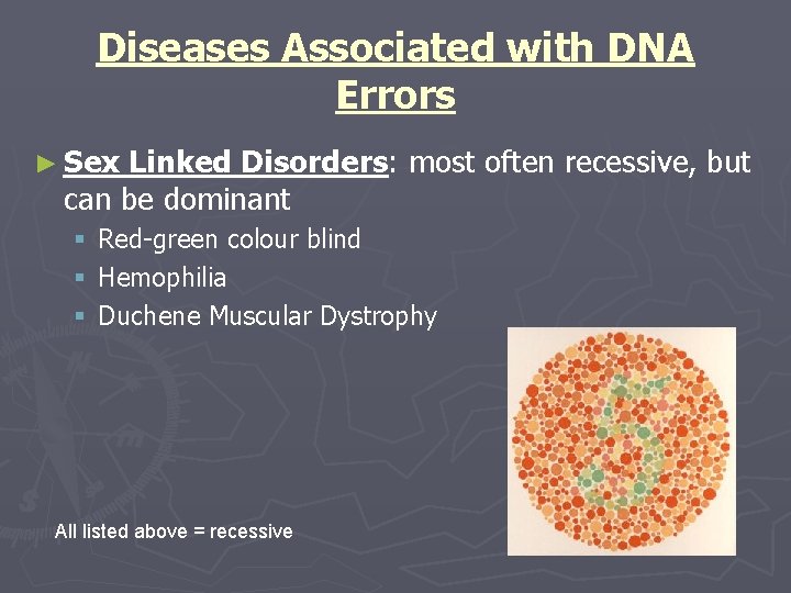 Genetic Disorders and Pedigrees Overview So far weve