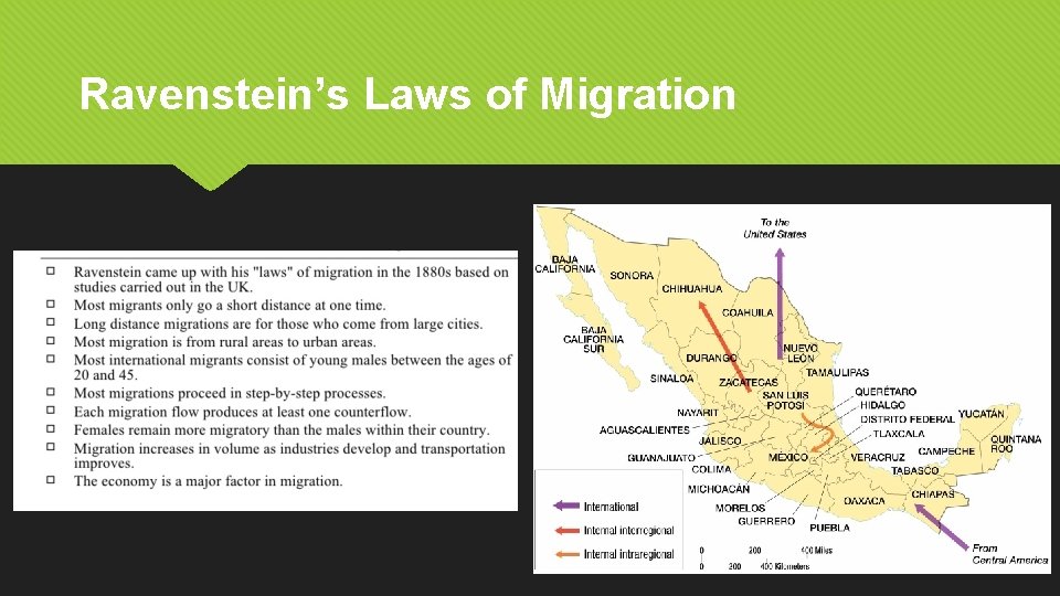 Unit 2 Migration Chapter 3 Net Migration Net