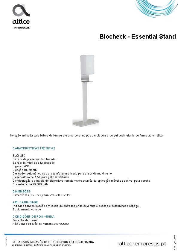 Biocheck Essential Stand Soluo indicada para leitura de
