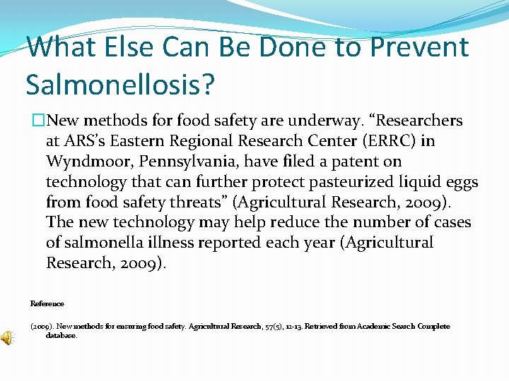 SALMONELLOSIS Sharonda D Murphy MPH Student Walden University