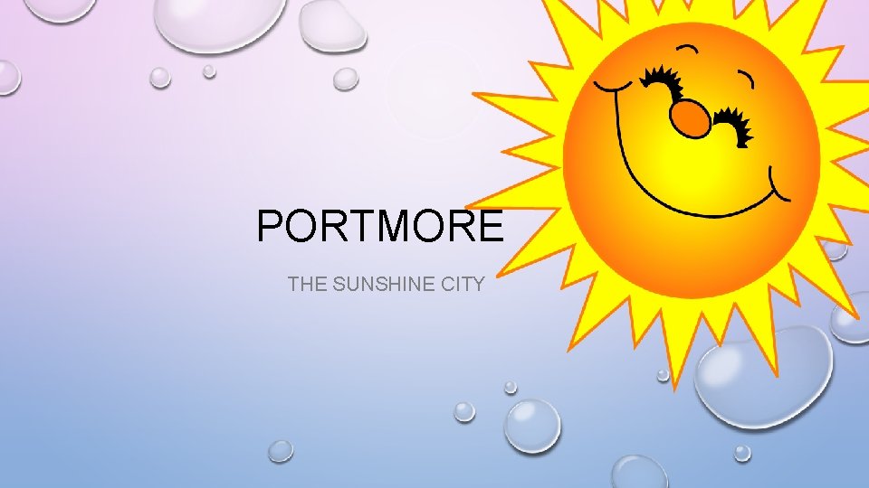 PORTMORE THE SUNSHINE CITY URBANIZATION ANALYSIS GREEN OPTIONS