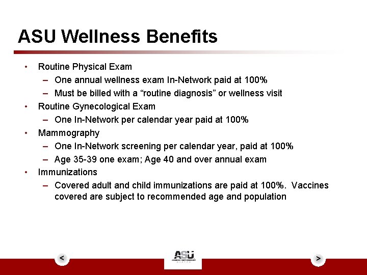 2019 Health Plan ASU is a selfinsured health