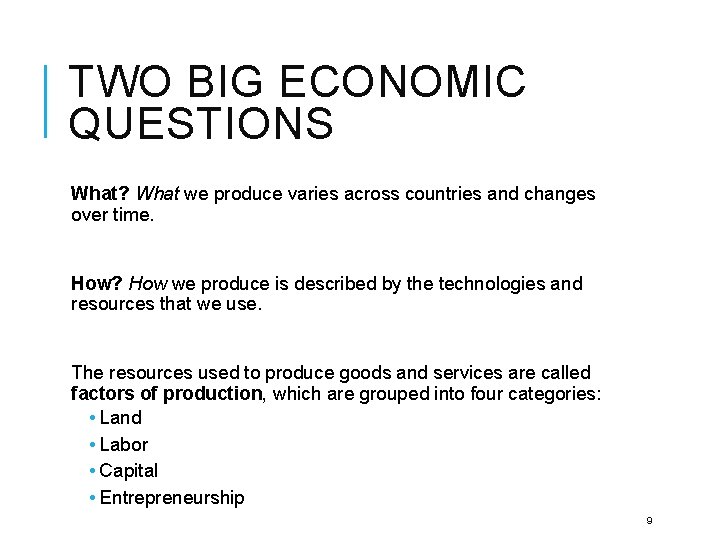 CHAPTER 1 What is economics 1 DEFINITION OF