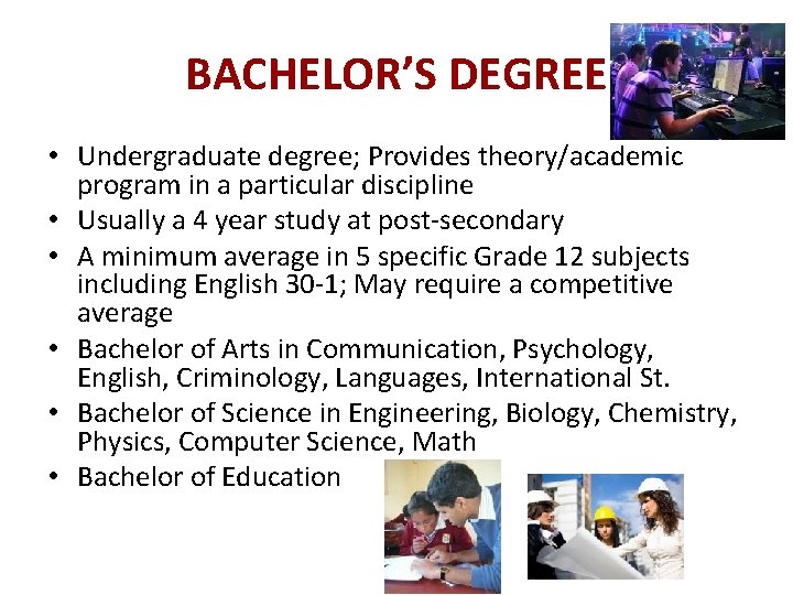 POSTSECONDARY OPTIONS CHOICES Apprenticeship Certificate Diploma ...