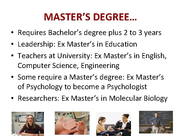 POSTSECONDARY OPTIONS CHOICES Apprenticeship Certificate Diploma ...