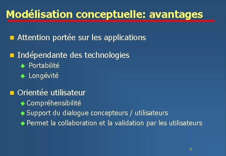 Bases de Donnes Relationnelles Modlisation Conceptuelle Chapitre 2