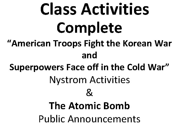 U S History Lesson Steps 2513 Complete USA