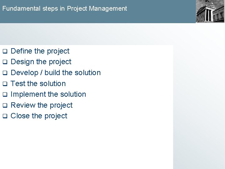 COMPGZ 09 Project Management Definitions Lecture 1 Graham