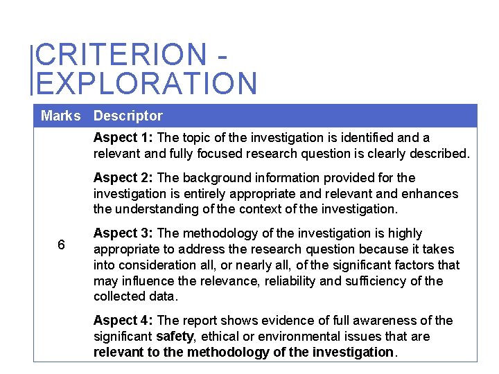 IB BIOLOGY INTERNAL ASSESSMENT PART 1 PERSONAL ENGAGEMENT