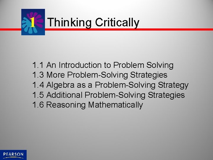 Thinking Critically 1 1 An Introduction to Problem