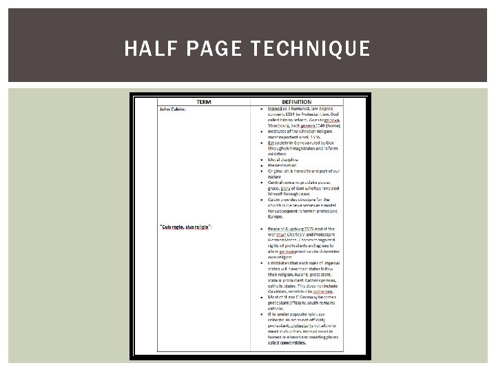 NOTE TAKING STRATEGIES Project IMPACT TRi O SSS