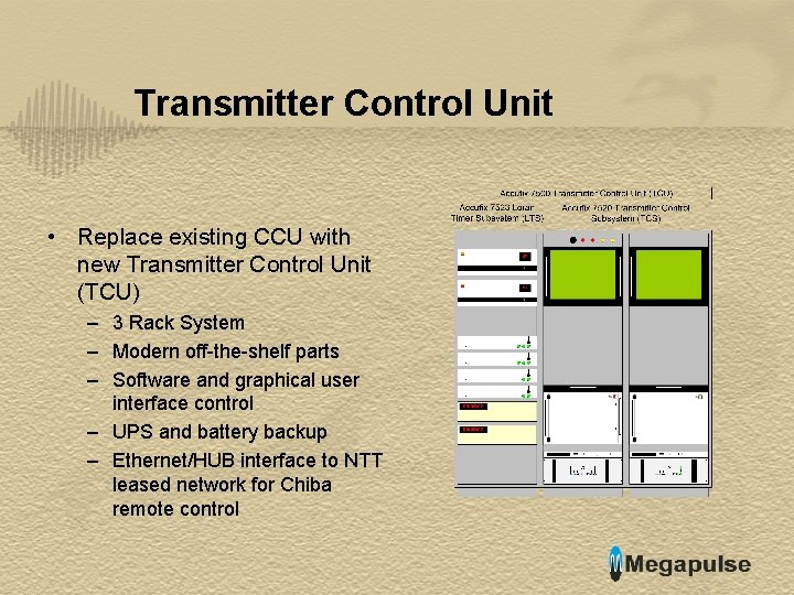 Modernization of Nii Jima Transmitter Control Presented by