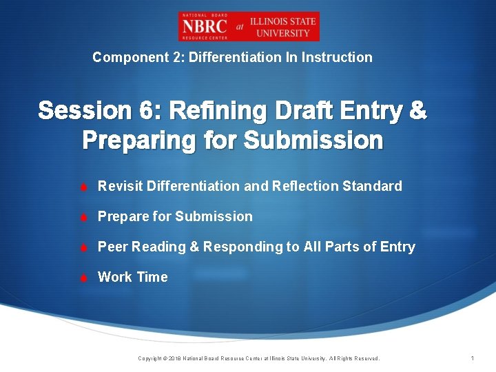 Component 2 Differentiation In Instruction Session 6 Refining