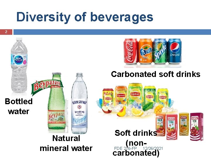 PACKAGING OF BEVERAGES Instructor Assist Prof Dr Eda