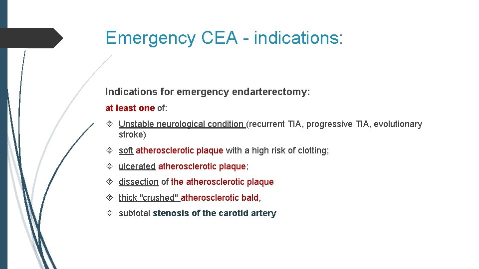 Stroke as a complication of carotid stenosis Paulina