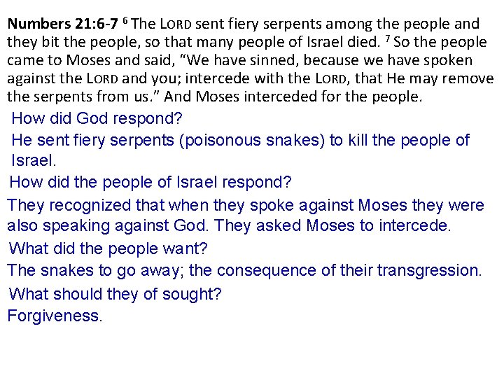 Fiery Serpents Numbers 21 1 3 1 When
