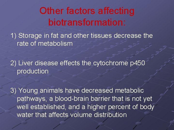 PHARMACOKINETICS Part 3 BIOTRANSFORMATION Drug metabolismdrug ...