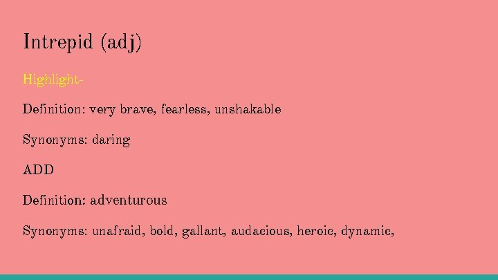 Vocabulary Unit 6 11 20 By Laura Osorio