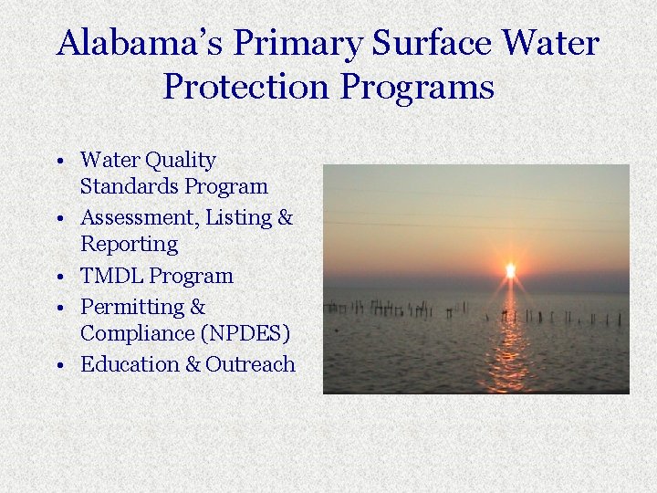 Protecting Alabamas Water Resources Its A Data Driven