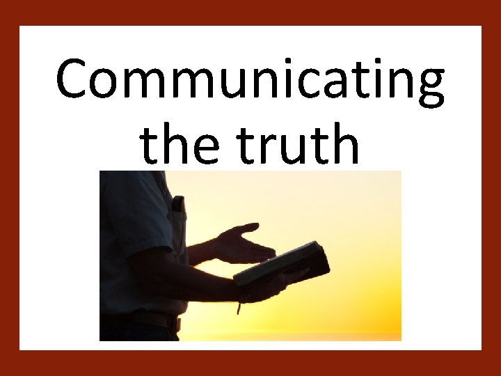 TeachersWhere to Begin PM Sermon Morningside Church of