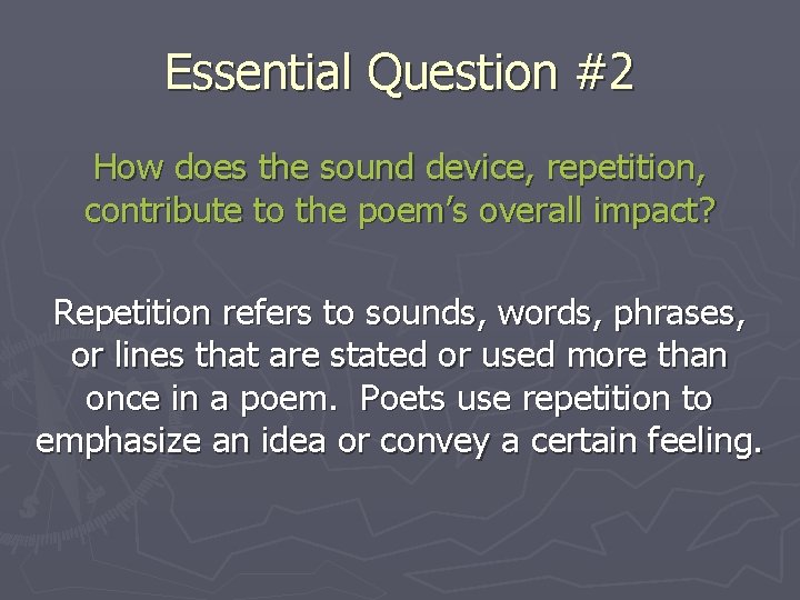 Imagery Sound Devices The Charge of the Light