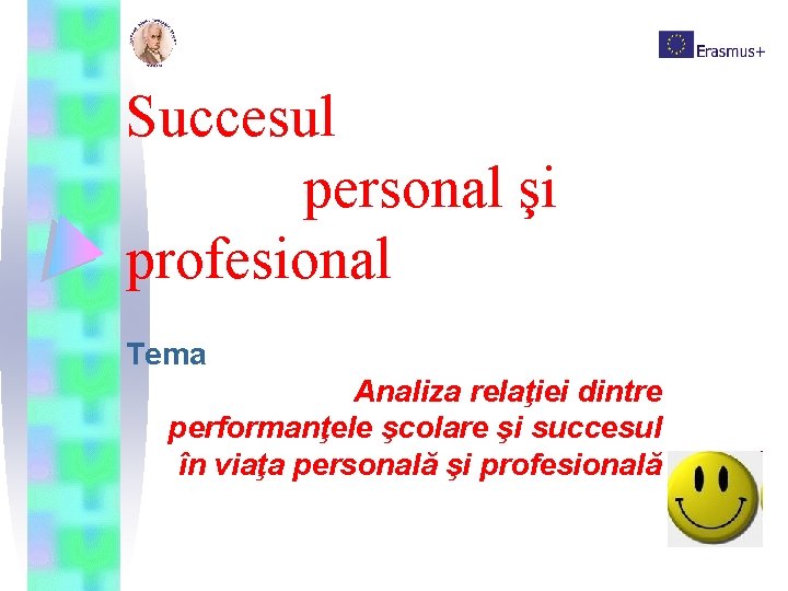 Succesul personal i profesional Tema Analiza relaiei dintre