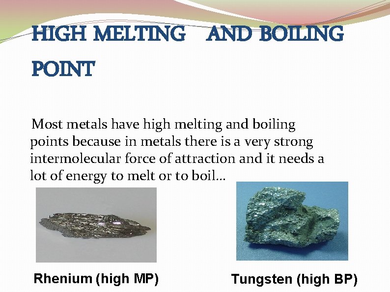 METALS AND NONMETALS INTRODUCTION Elements can be classified