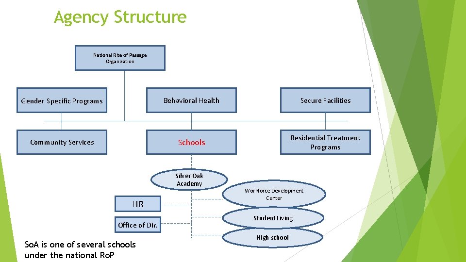 SILVER OAK ACADEMY ORGANIZATIONAL INFORMATION Patricia HarrisonMonroe ...