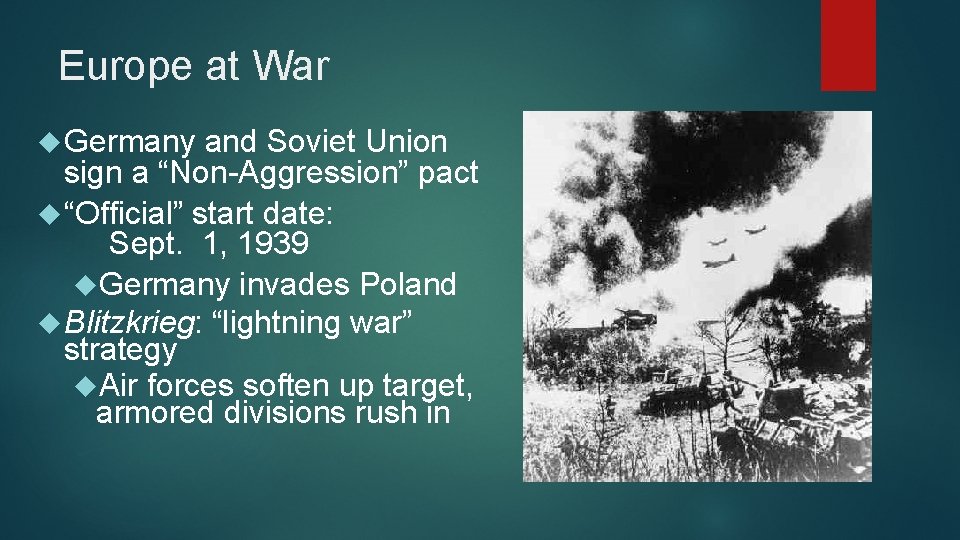 World War II OVERVIEW What are the teams