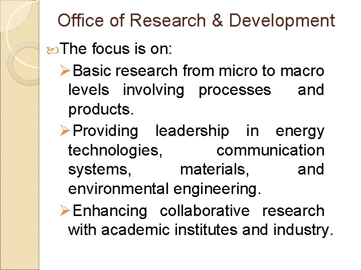 About Central College of Engineering and Management Prepared