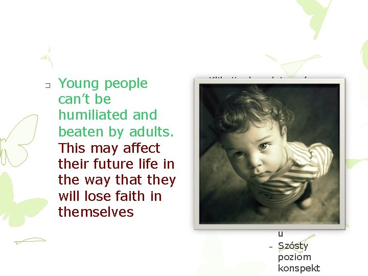 Rights of the child What are the rights