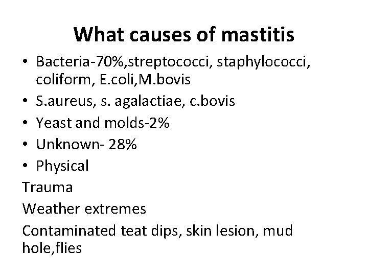 Bovine Mastitis Normal udder Vascularisation of udder Mastitisinflammed
