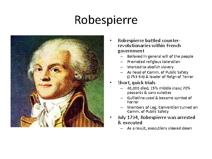 Chapter 6 Section 3 Radical Days World History