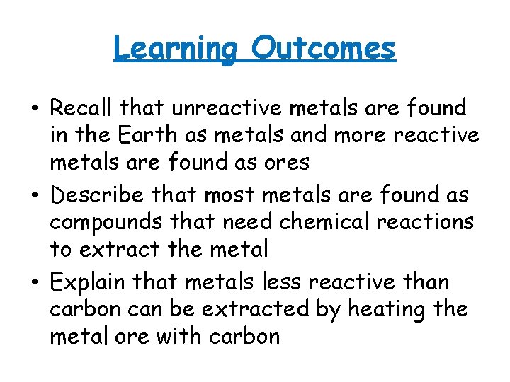 Metals and Ores 26 December 2021 Key words
