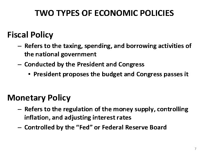 UNIT 7 PUBLIC POLICY 1 WHAT IS PUBLIC