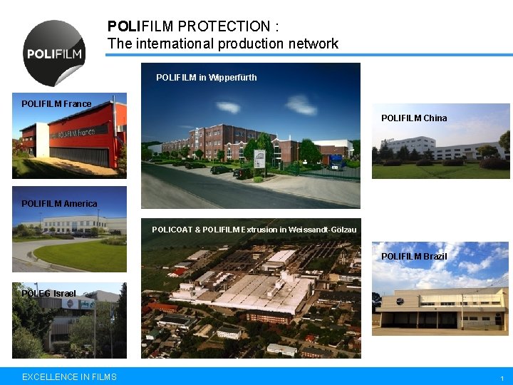 POLIFILM PROTECTION The international production network POLIFILM in