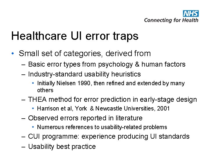 Safety usability methods for evaluating the user interface