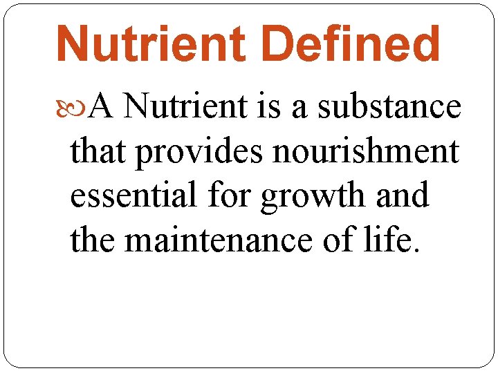Unit 3 Nutrition Health and Well Being Introduction